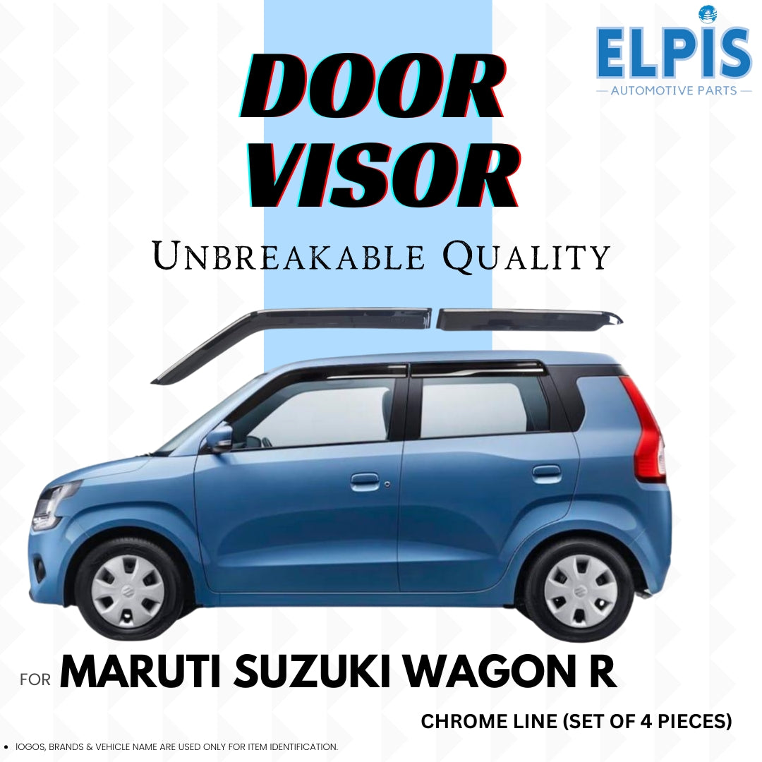 DOOR VISOR CHROME FOR MARUTI SUZUKI WAGNO R (2020 ONWARDS) SET OF 4