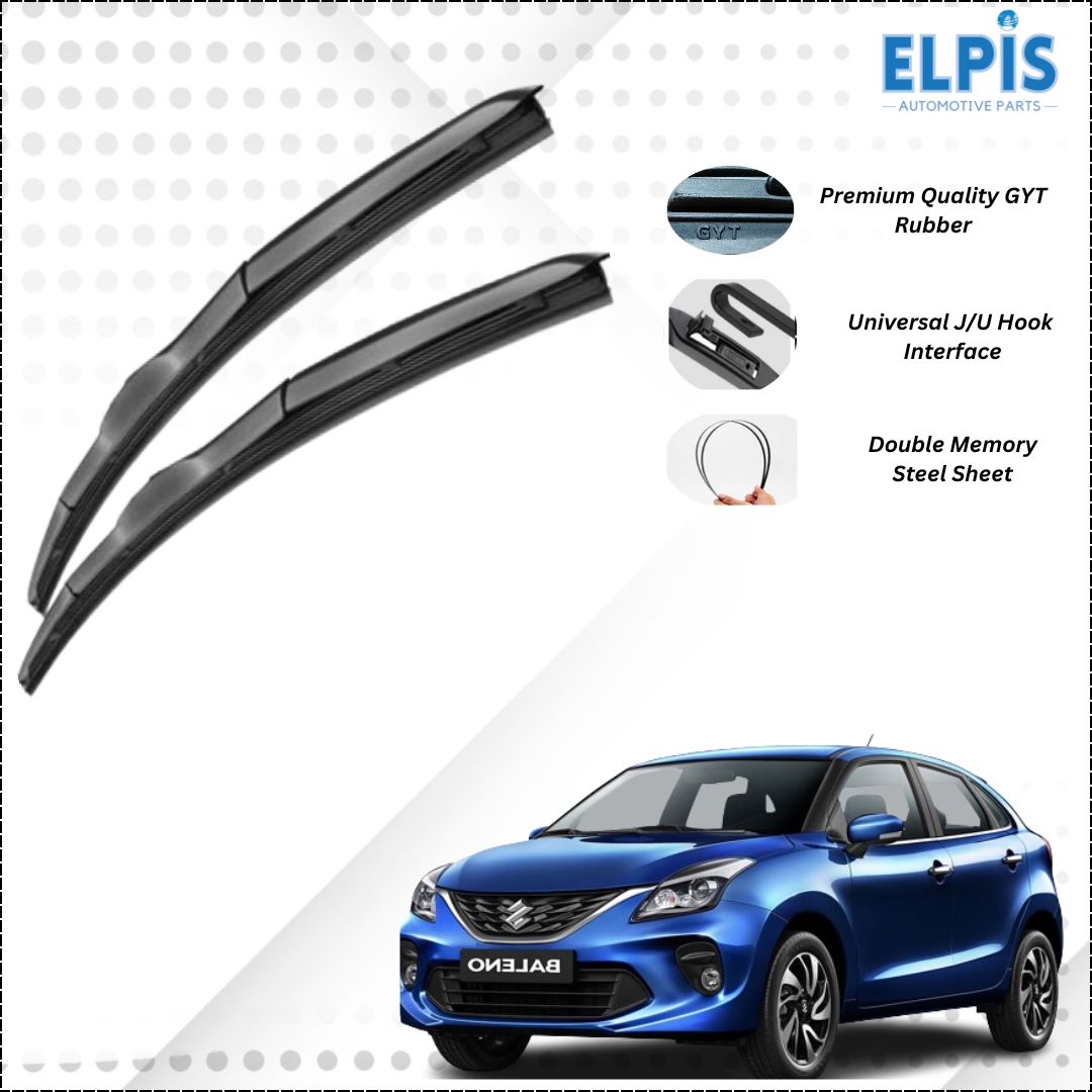 For Maruti Suzuki Baleno. ELPIS® Premium Quality Hybrid Wiper Blades,