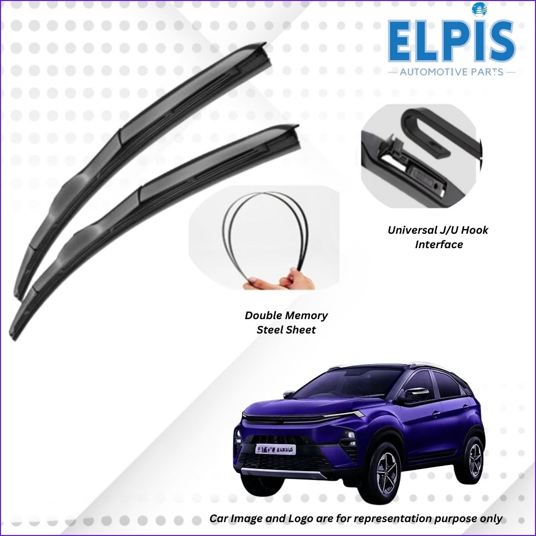For TATA Nexon ELPIS® Premium Quality Hybrid Wiper Blades, DIY